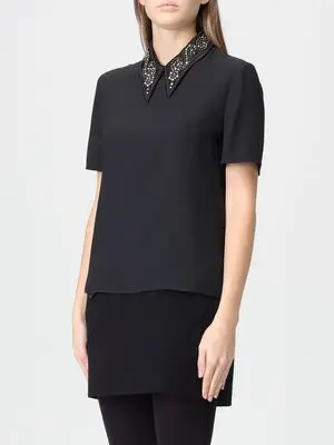 Versace Embellished Collar Top
