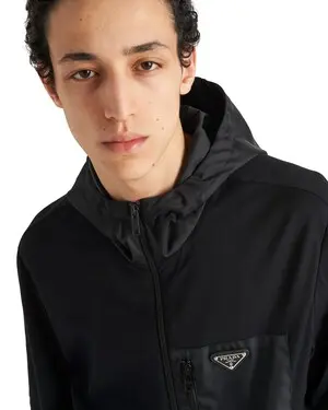Prada Technical Cotton And Re-nylon Cardigan
