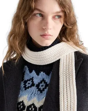 Prada Wool Scarf - Neutral