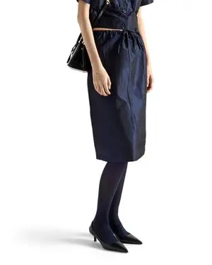 Prada Taffeta Midi-skirt - Blue