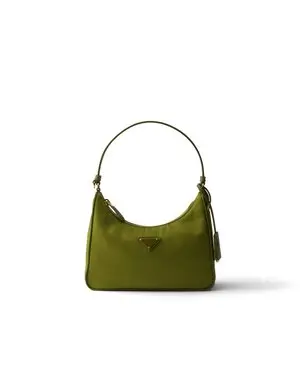 Prada Re-edition 2005 Re-nylon And Saffiano Mini Bag - Green