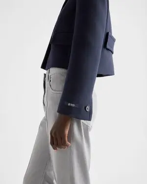 Prada Single-breasted Natté Fabric Jacket