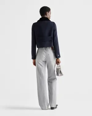 Prada Single-breasted Natté Fabric Jacket
