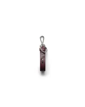 Prada Saffiano Leather Keychain - Red