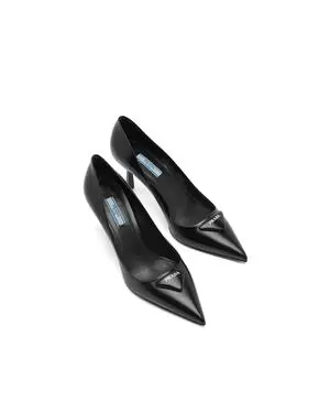 Prada Brushed Leather Pumps