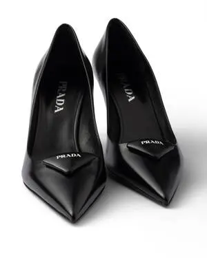 Prada Brushed Leather Pumps