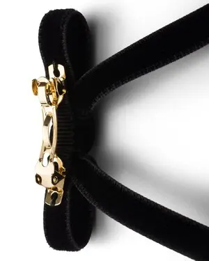 Prada Set Of Velvet Hair Clips