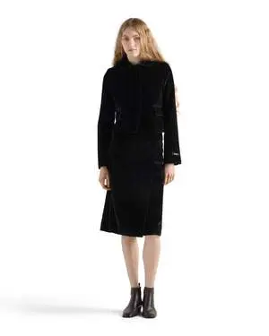 Prada Single-breasted Velvet Jacket