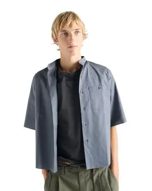 Prada Short-sleeved Cotton Blend Shirt