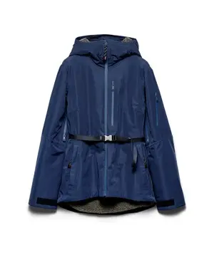 Prada Technical Fabric Blouson Jacket With Hood - Blue