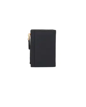 Prada Saffiano Leather Card Holder - Black