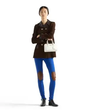 Prada Fleece Stirrup Leggings - Blue