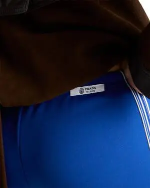 Prada Fleece Stirrup Leggings - Blue