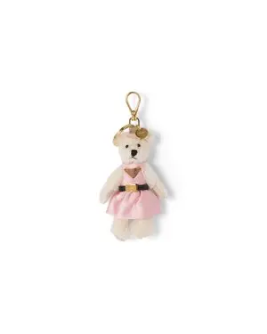 Prada Teddy Keychain Charm - White