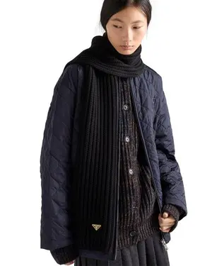 Prada Wool Scarf - Black