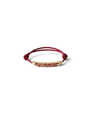Prada Nappa Leather Bracelet - Red