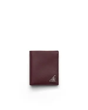 Prada Saffiano Leather Wallet - Red