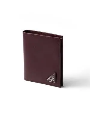 Prada Saffiano Leather Wallet - Red