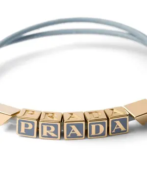 Prada Nappa Leather Bracelet - Light Blue