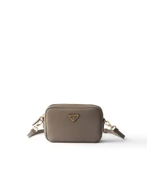 Prada Leather Mini Bag - Grey