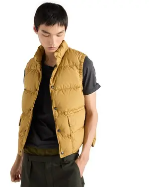 Prada Cotton Down Vest - Neutral