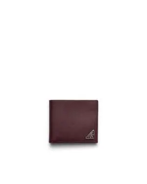 Prada Saffiano Leather Wallet Red