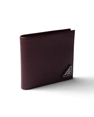 Prada Saffiano Leather Wallet - Red