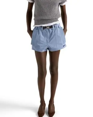 Prada Technical Fabric Shorts - Light Blue