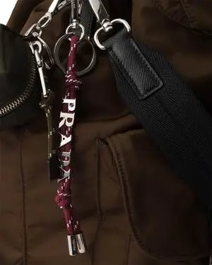 Prada Speedrock Cord Key Ring - Red