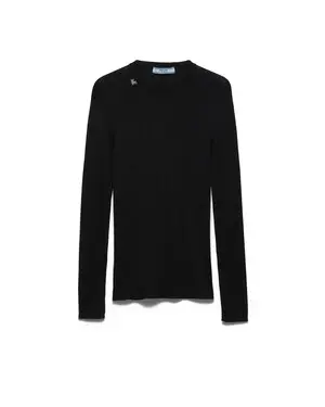 Prada Wool Crew-neck Sweater - Black