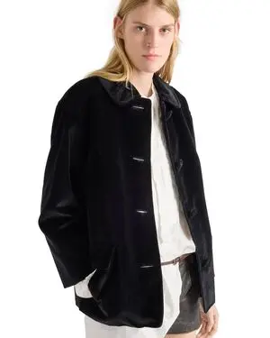 Prada Single-breasted Caban Jacket