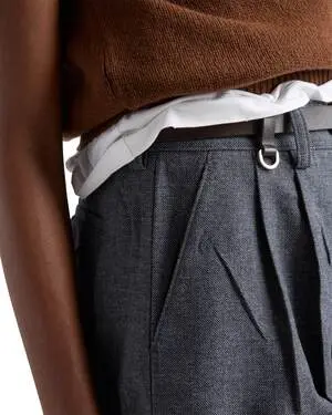Prada Grisaille And Antiqued Satin Shorts - Grey