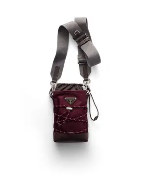 Prada Re-nylon And Leather Smartphone Case - Red