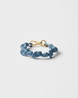 Prada Nappa Leather Bracelet - Astral Blue