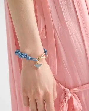 Prada Nappa Leather Bracelet - Astral Blue
