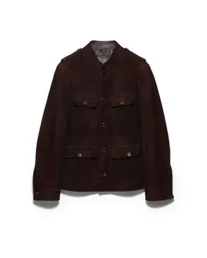 Prada Suede Jacket - Brown
