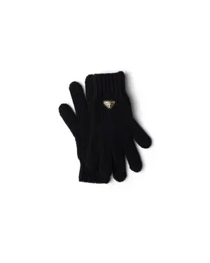 Prada Wool Gloves - Black