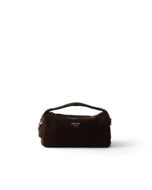 Prada Suede Shoulder Bag - Brown