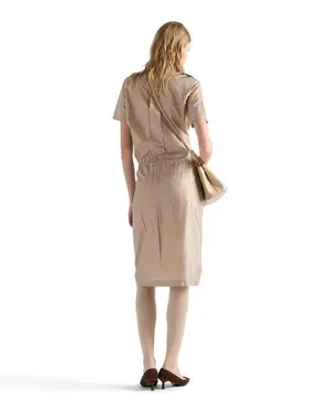 Prada Short-sleeved Taffeta Shirt - Neutral