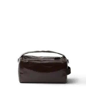 Prada Leather Shoulder Bag - Brown