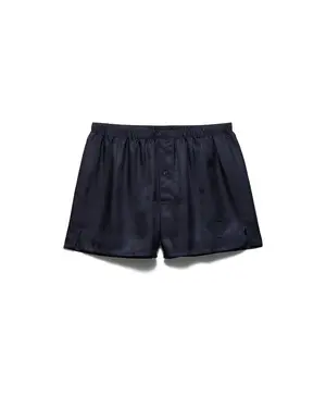Prada Silk Boxer Shorts - Blue