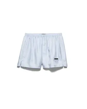 Prada Silk Boxer Shorts - Light Blue