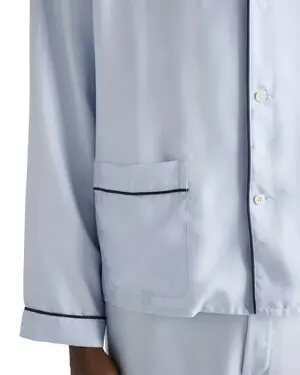 Prada Silk Twill Pajaas - Light Blue