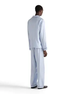 Prada Silk Twill Pajaas - Light Blue