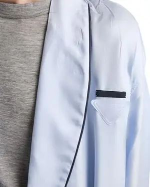 Prada Ilk Robe - Light Blue