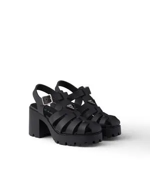 Prada Platform Sandals - Black