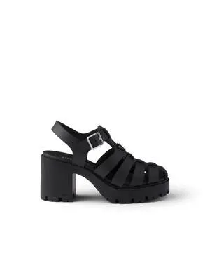 Prada Platform Sandals - Black