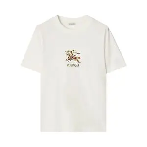 Burberry Floral Emblem T-shirt - Tan