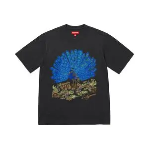 Supreme Peacock Short-sleeve Top - Black