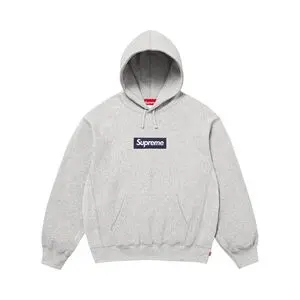 Supreme Box Logo Hooded Sweatshirt - Grey